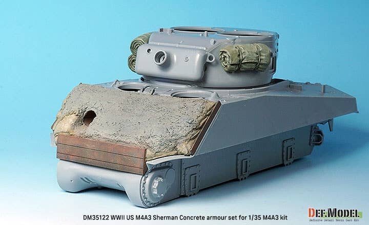 WWII US M4A2/A3 Sherman Concrete 47 front Armour (for M4A2/A3 kit ...