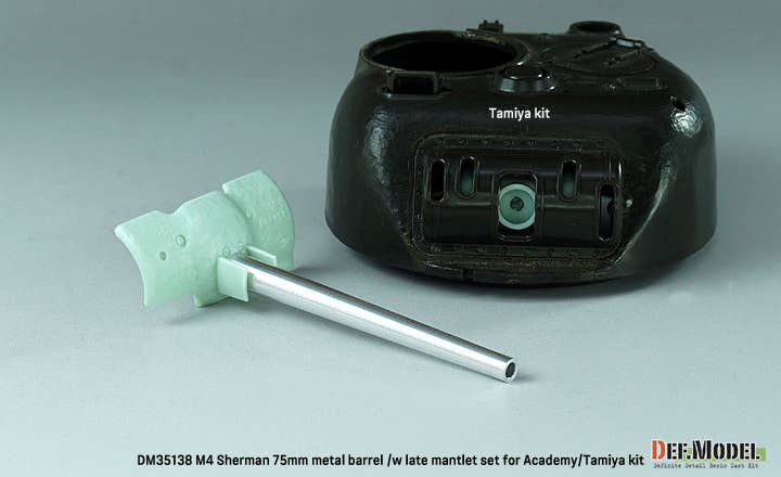M4 Sherman 75mm M3 Main gun Metal barrel /w late Mantlet set (for ...