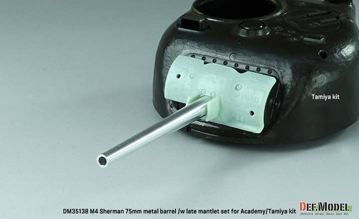 M4 Sherman 75mm M3 Main gun Metal barrel /w late Mantlet set (for ...