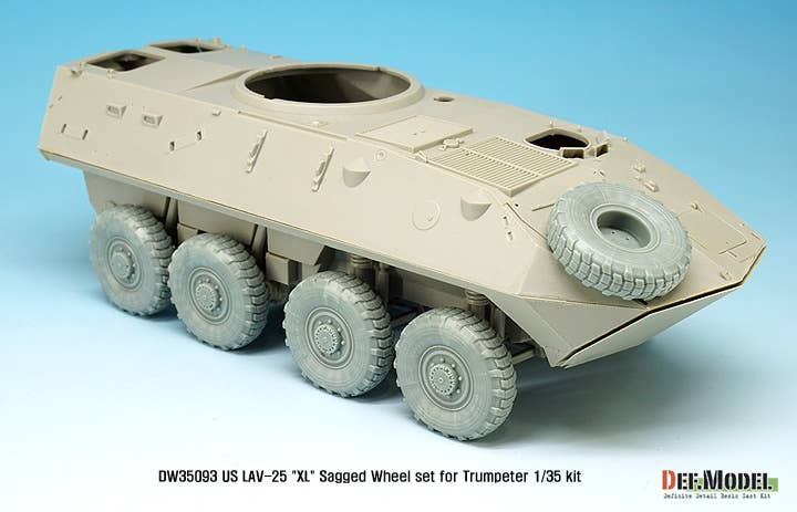 US LAV-25 XL Sagged Wheel Set (for Trumpeter) | HLJ.com