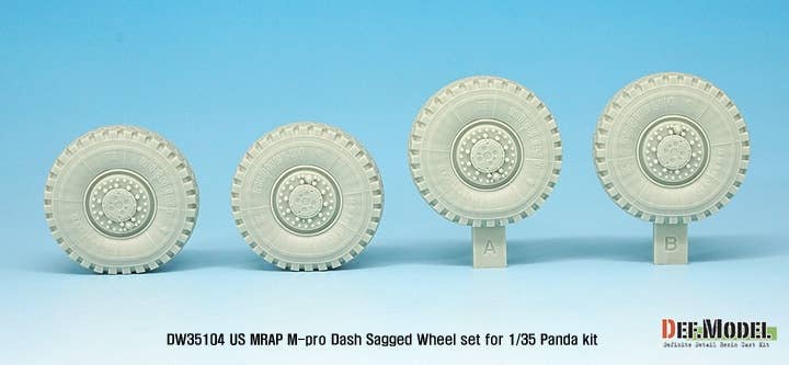 US MRAP M-pro Dash Sagged Wheel set (Panda) | HLJ.com