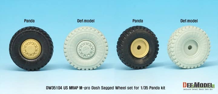 US MRAP M-pro Dash Sagged Wheel set (Panda) | HLJ.com