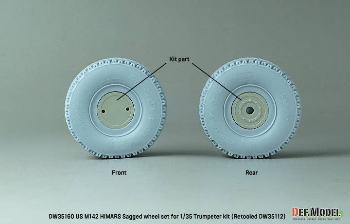 US M142 HIMARS Sagged wheel set (for Trumpeter) | HLJ.com