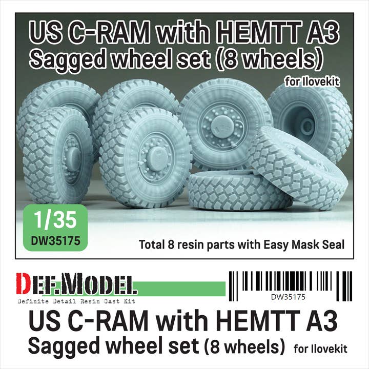 US C-RAM with HEMTT A3 Sagged wheel set - Michelin 395/85R20 XZL+ (8 ...