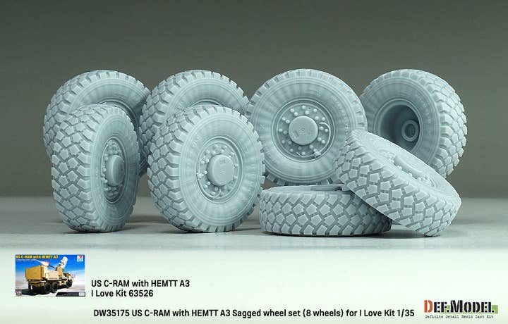 US C-RAM with HEMTT A3 Sagged wheel set - Michelin 395/85R20 XZL+ (8 ...