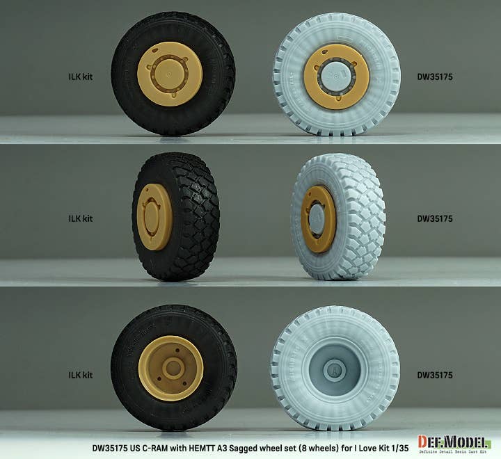 US C-RAM with HEMTT A3 Sagged wheel set - Michelin 395/85R20 XZL+ (8 ...