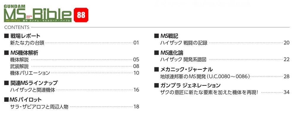 Weekly Gundam Mobile Suit Bible #088 | HLJ.com