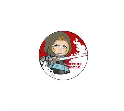Fire Force: Can Badge (65mm) (Chibi Chara) Arthur Boyle | HLJ.com