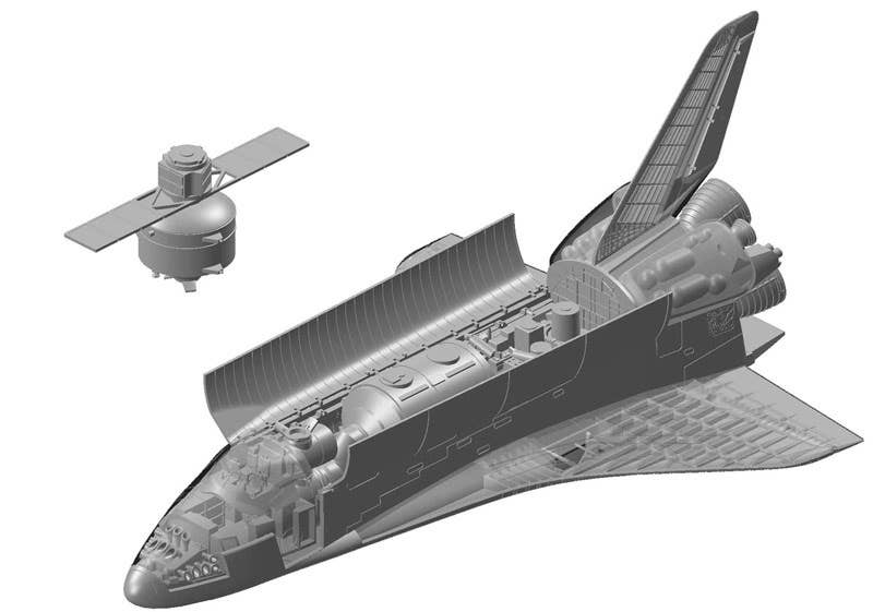 Space Shuttle w/Cargo Bay & Satellite | HLJ.com