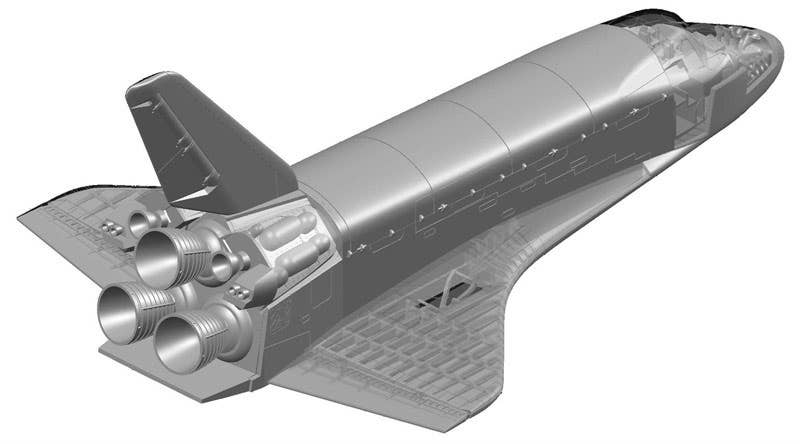 Space Shuttle w/Cargo Bay & Satellite | HLJ.com