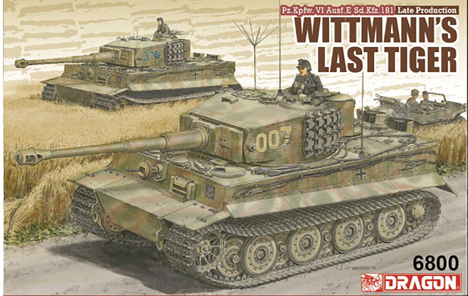 WW.II German Army Tiger I Late Production Wittmann Last Tiger Magic ...
