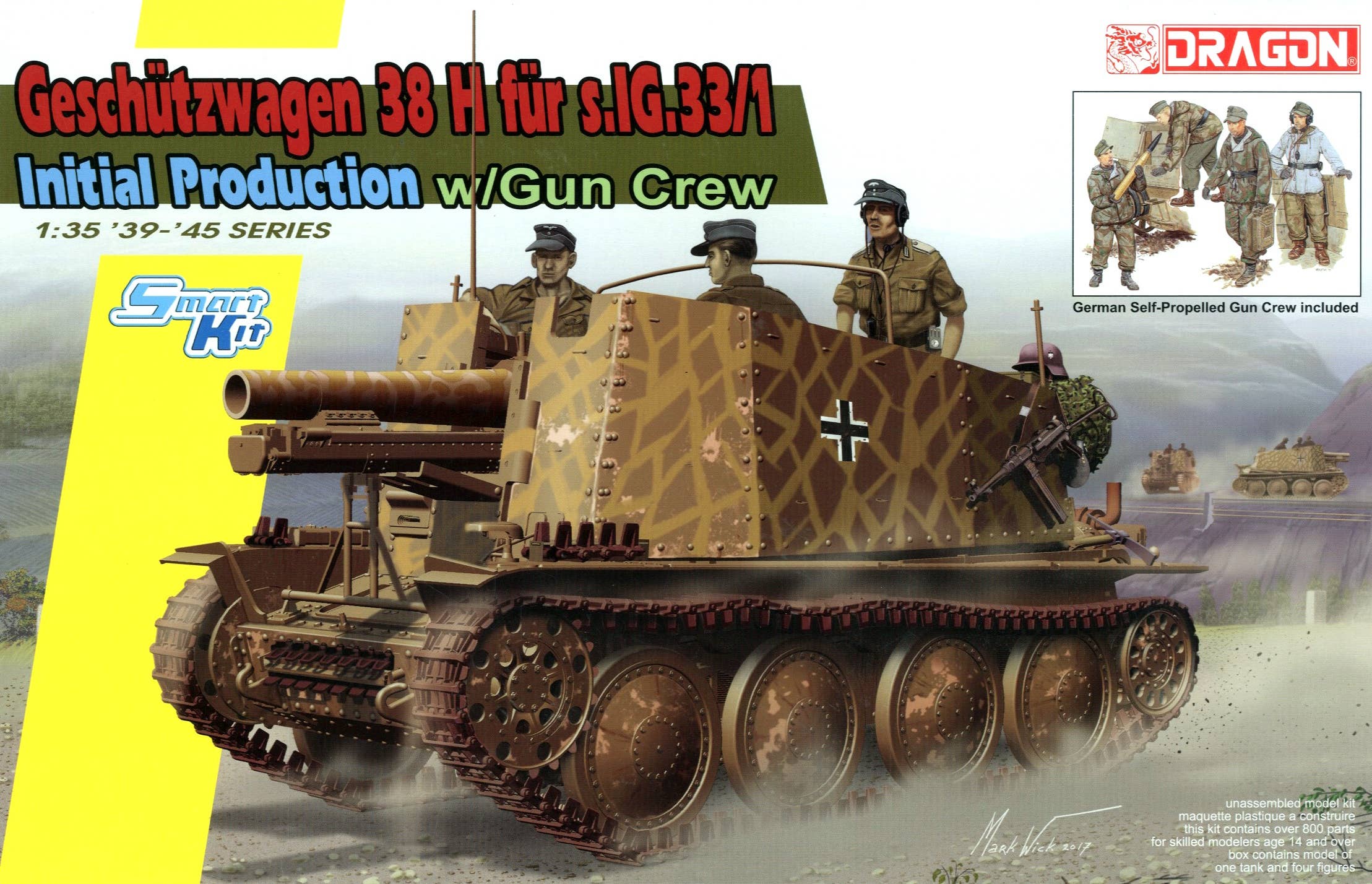 Geschutzwagen 38 H for s.IG.33/1, Initial Production with Gun Crew ...