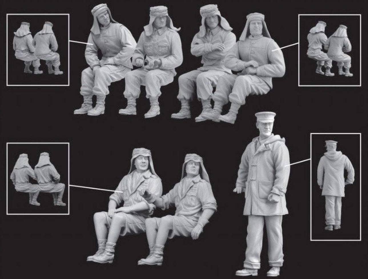 WW.II British Army SAS 4 x 4 Small Military Vehicle Commander & Driver ...