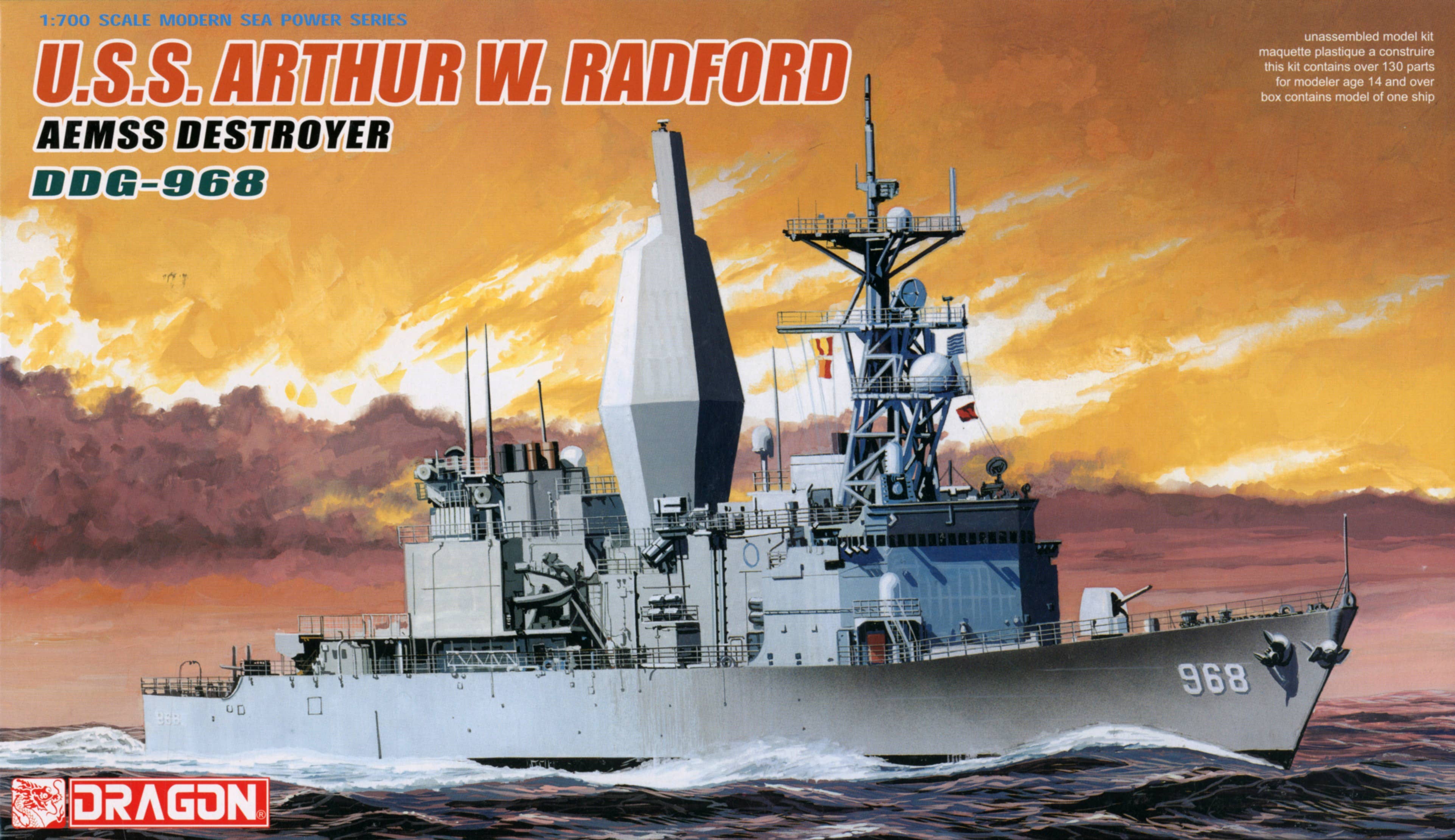 Uss Radford Model , Dragon 1:700 USS Arthur W. Radford – MGNAR