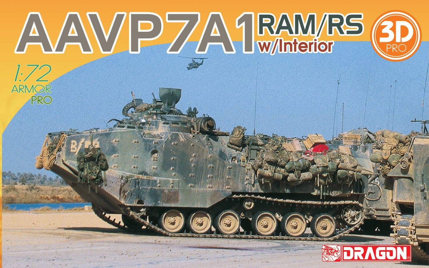 US Marine Corps Amphibious Vehicle AAV7A1 RAM / RS 3D Print Interior Parts Included | HLJ.com