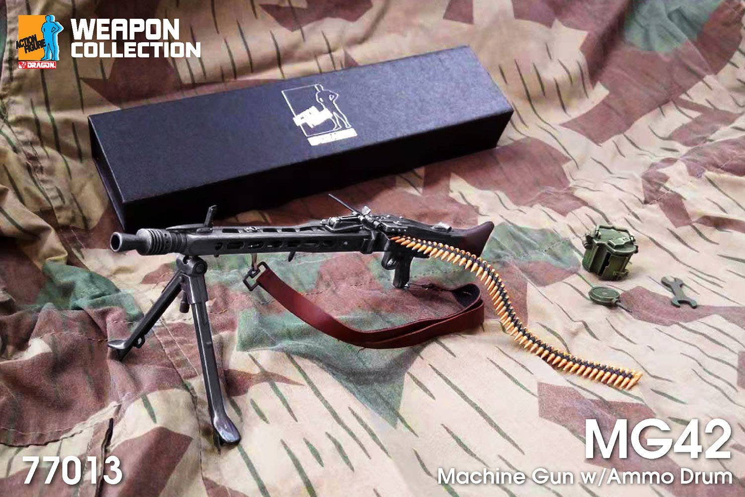 WW.II German Army MG42 Machine Gun with Drum Magazine Completed Product ...