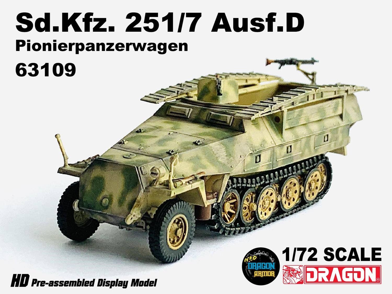 WW.II German Army Sd.Kfz.251/7 Ausf.D Armored Engineer Vehicle Finished ...