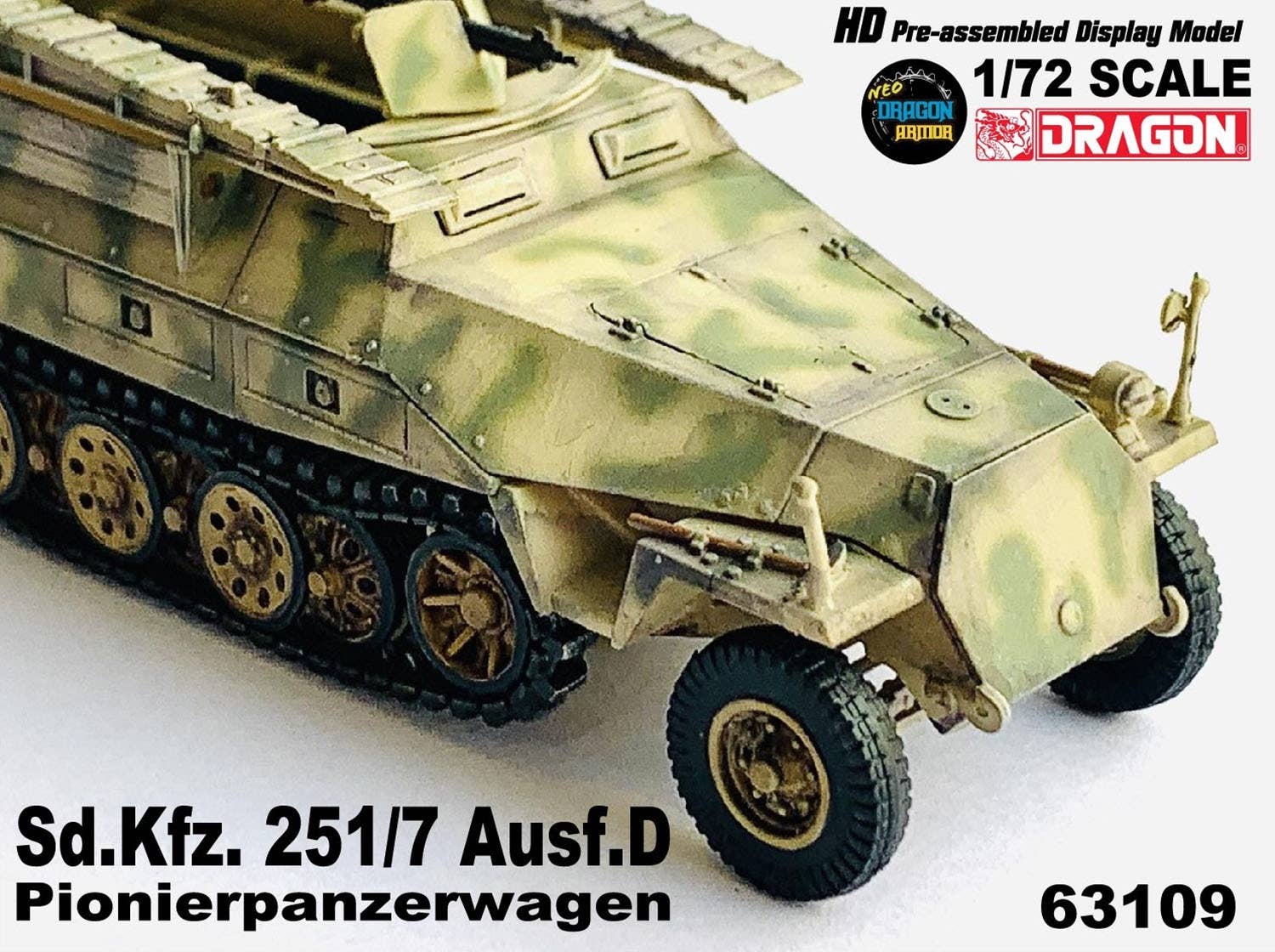 WW.II German Army Sd.Kfz.251/7 Ausf.D Armored Engineer Vehicle Finished ...