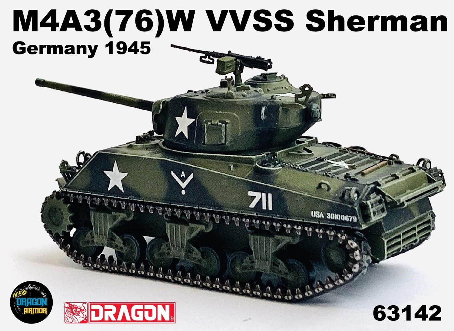 WW.II US Army M4A3(76)W VVSS Sherman Germany 1945 Finished Product ...
