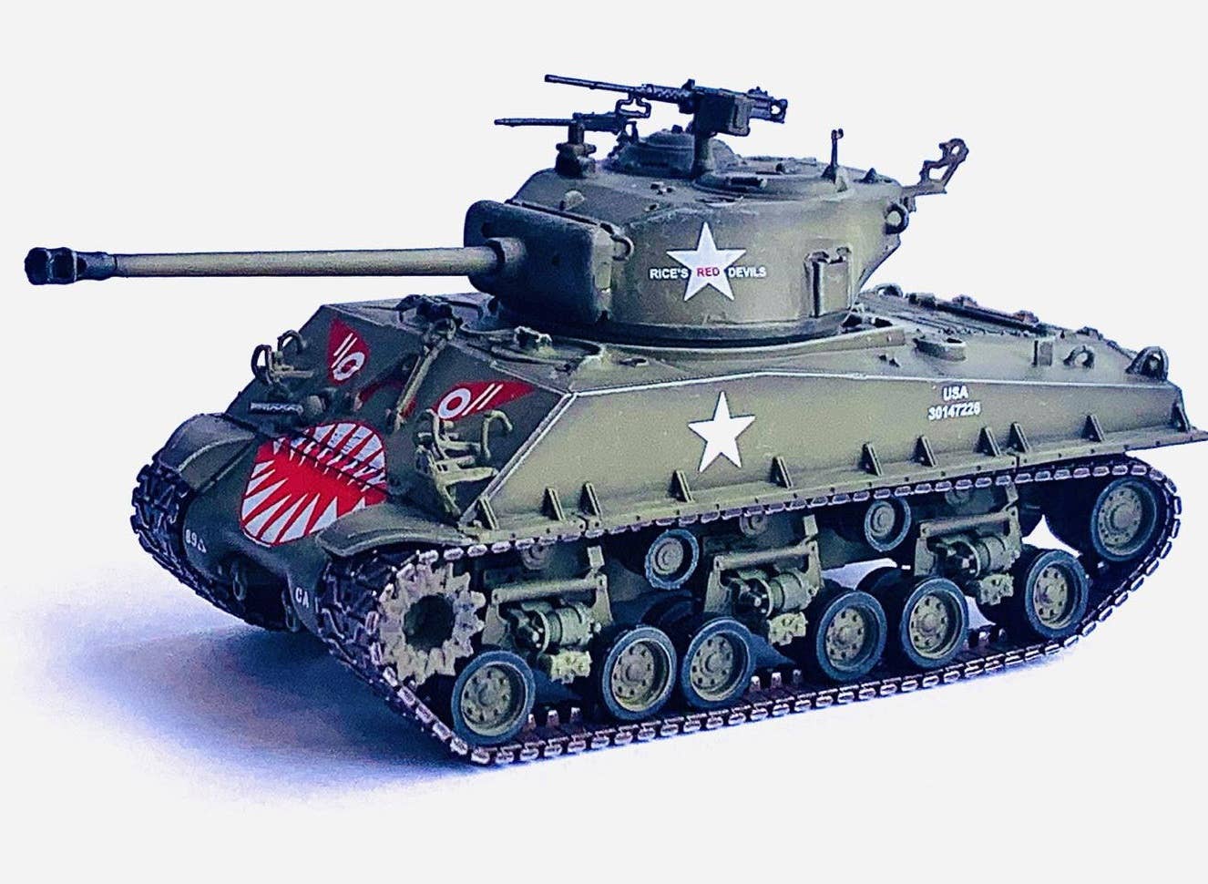 US Army M4A3E8 Sherman Tiger Face 89th Tank Battalion Korean War 1951 ...
