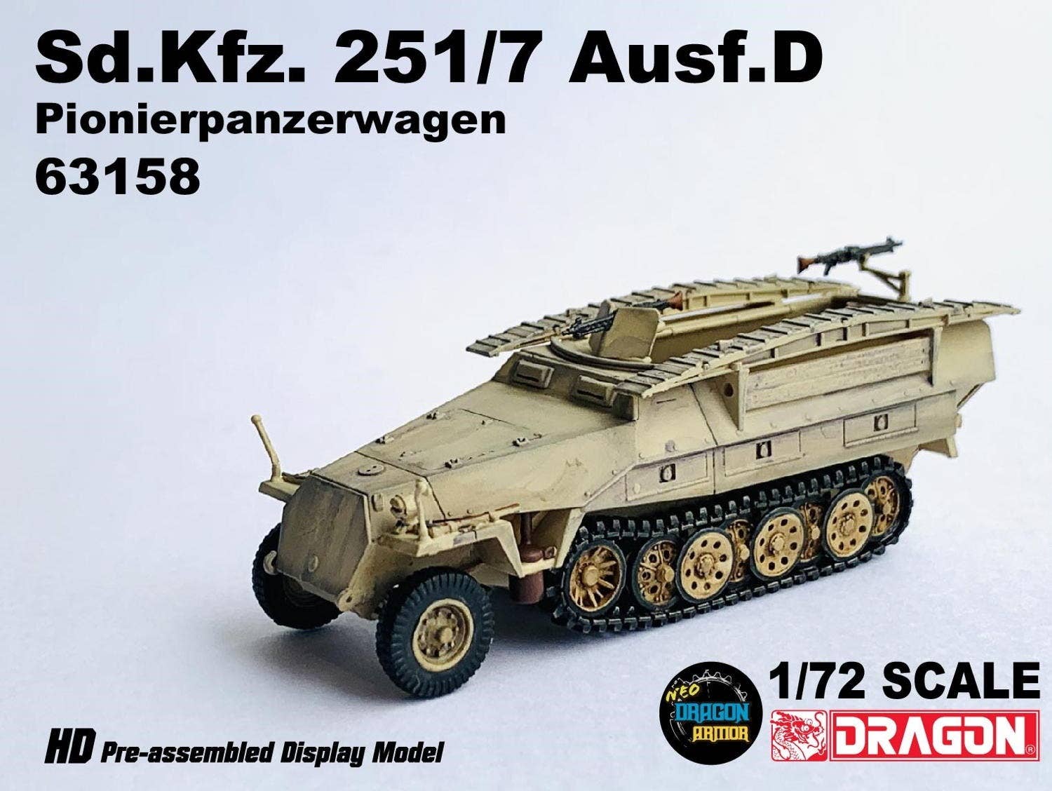 WW.II German Army Sd.Kfz.251 /7 Ausf.D Armored Engineer Vehicle ...