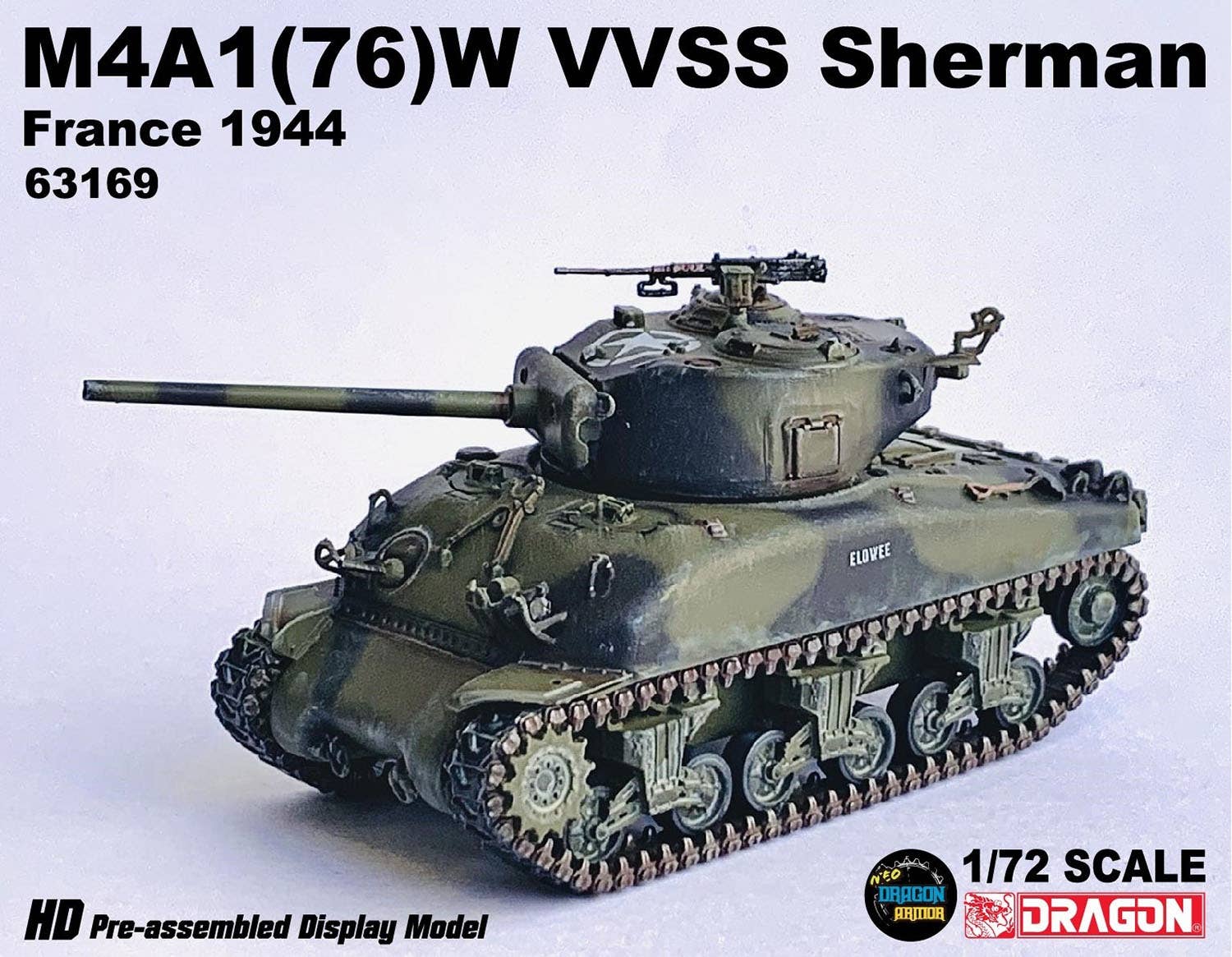 WW.II US M4A1 (76) W VVSS Sherman France 1944 Finished Product | HLJ.com