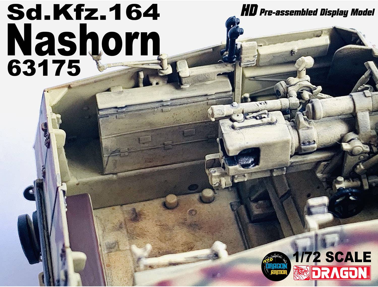 WW.II German Army Sd.Kfz.164 Nashorn Striped Camouflage Finished ...