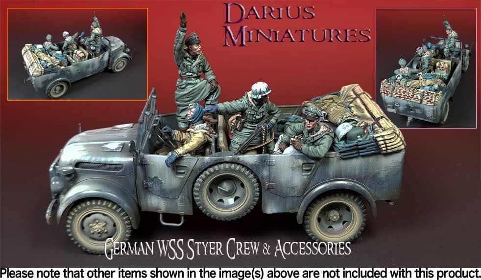 WW.II German Waffen-SS Steyr Crew & Vehicle Equipment Big Set Target ...