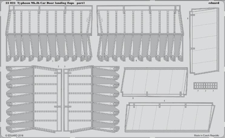 Typhoon Mk.Ib Car Door Landing Flaps (AIRFIX) | HLJ.com