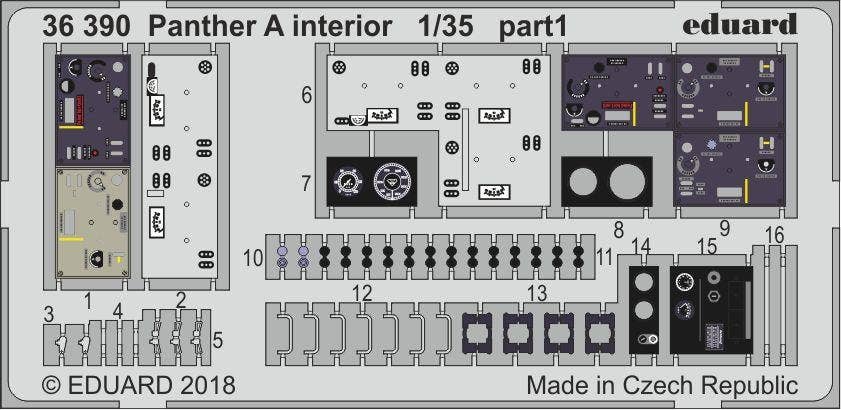 Panther A Interior Photo-Etched Parts (for Takom) | HLJ.com