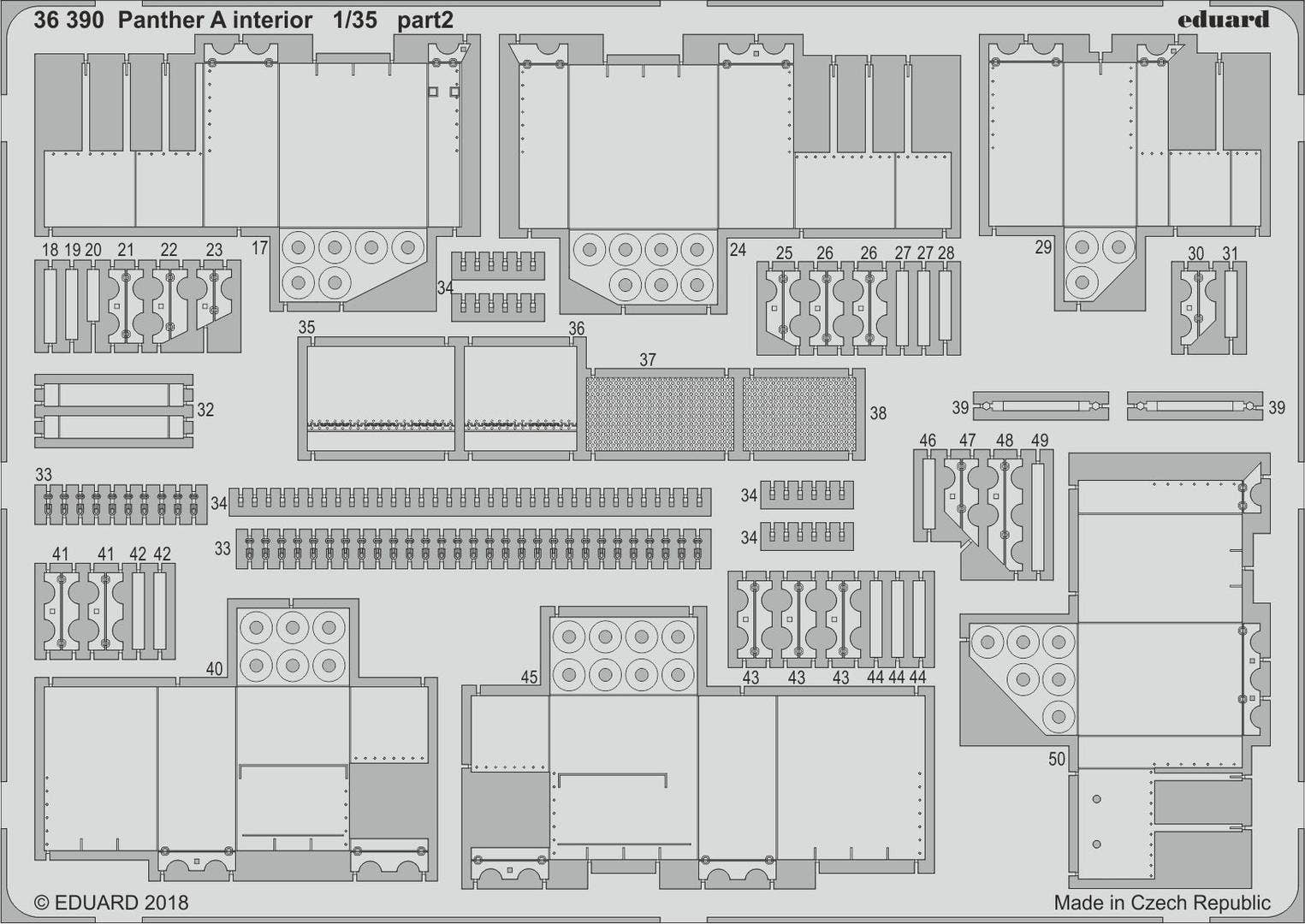 Panther A Interior Photo-Etched Parts (for Takom) | HLJ.com