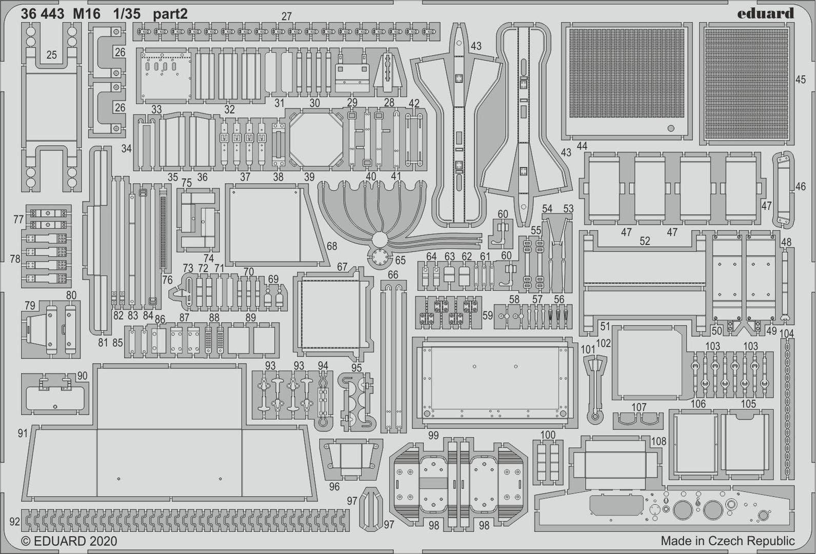 M16 Photo-Etched Parts (for AFV Club) | HLJ.com