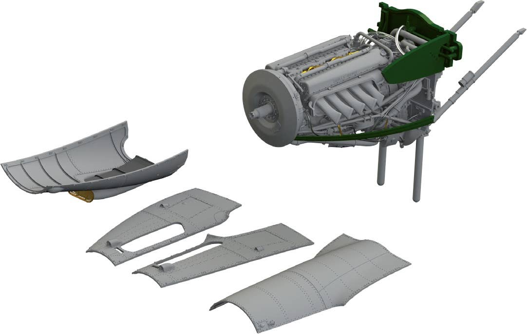 Mosquito FB Mk.VI Right Engine (for TAMIYA) | HLJ.com