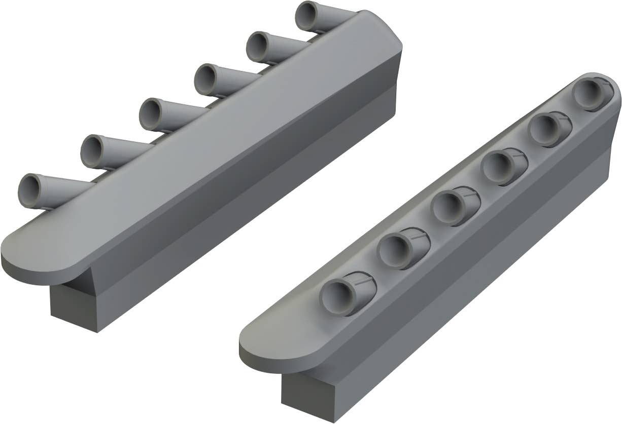 P-51D Exhaust Stacks with Fairing (for Airfix) | HLJ.com