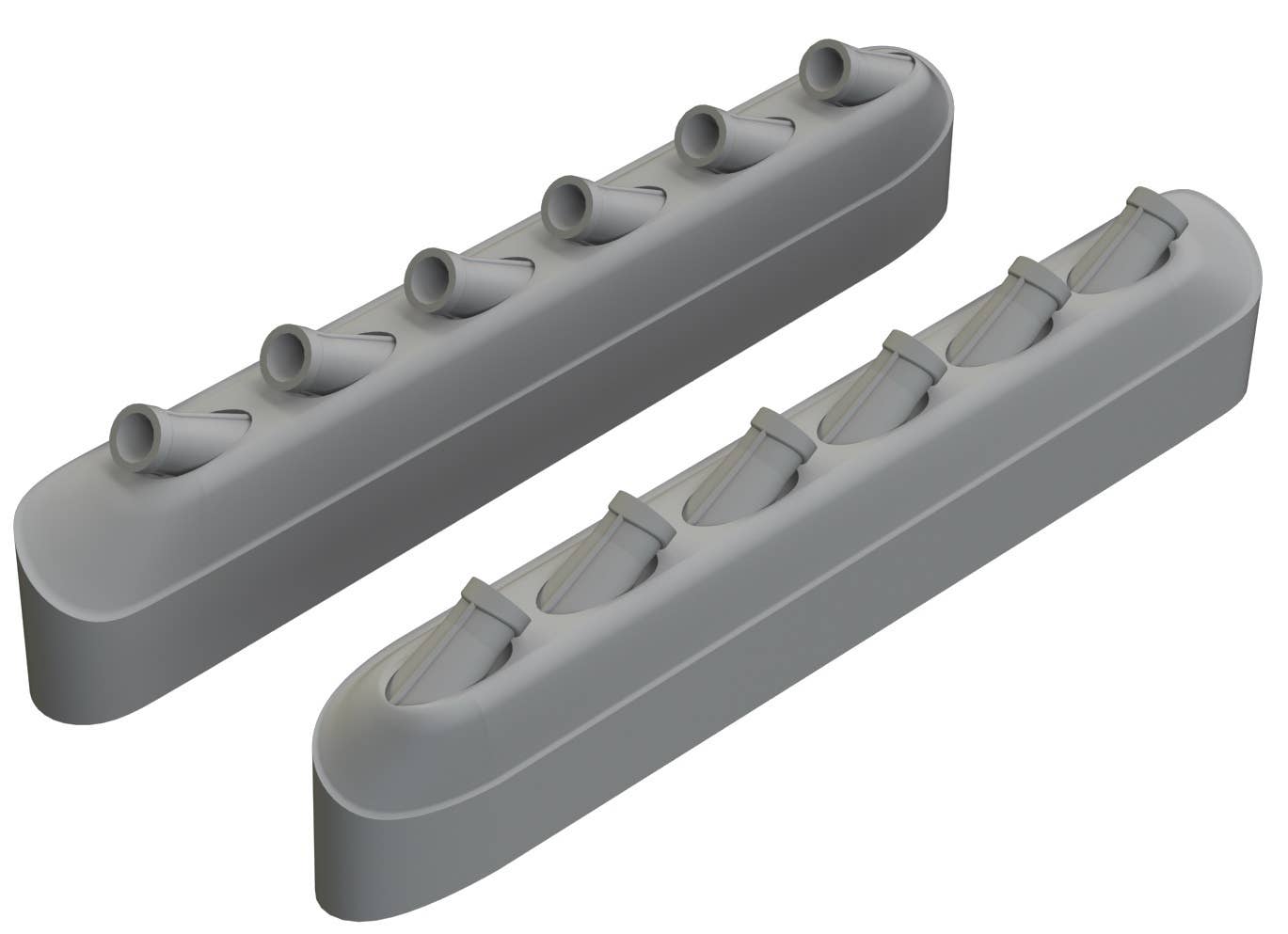 P-51B/C exhaust stacks w/fairing Brassin (for EDUARD) | HLJ.com