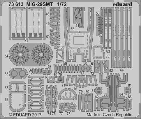 MiG-29SMT Photo Etched Parts (for Zvezda) | HLJ.com