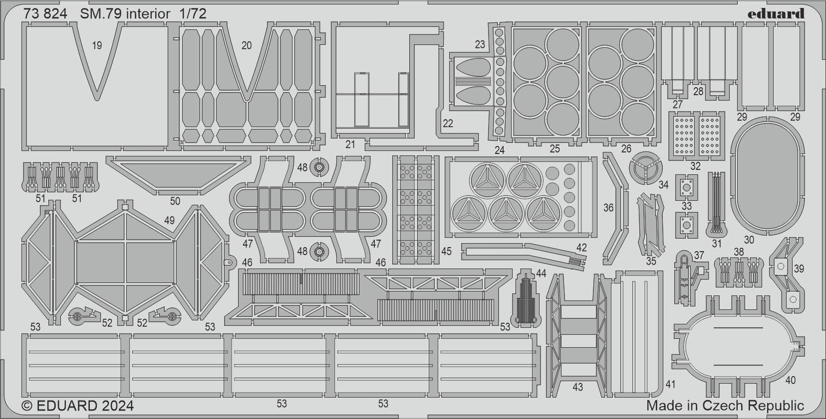 SM.79 interior Photo etched (for ITALERI) | HLJ.com