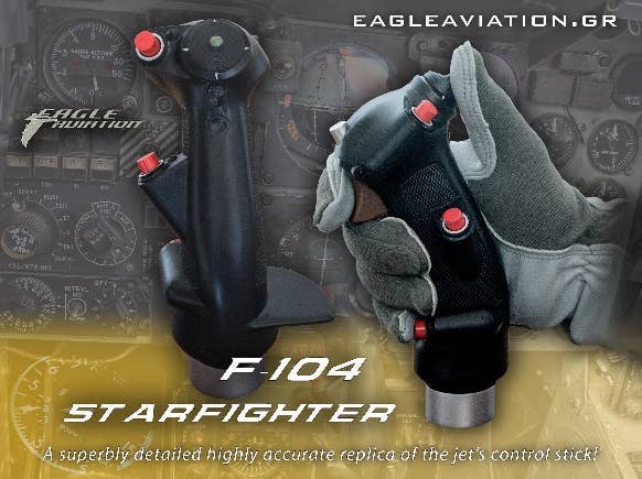 F-104 Starfighter Fighter Replica Control Stick Grip (Completed Resin ...