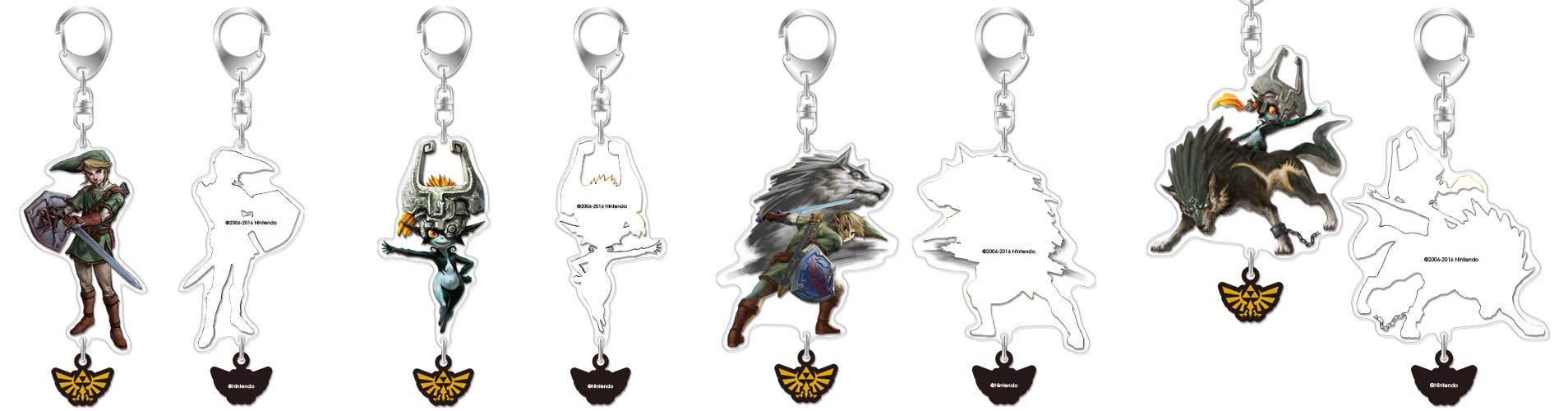 The Legend of Zelda: Twilight Princess HD Acrylic Keychain 4pcs Set ...