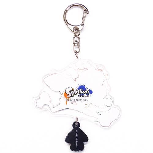 Splatoon Acrylic Keychain with Rubber Girl (Gauge Max) | HLJ.com