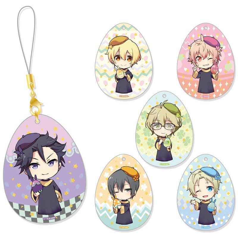 Tsukiuta Chara-Forme Acrylic Strap Collection Easter Six Gravity 1Box 6pcs | HLJ.com