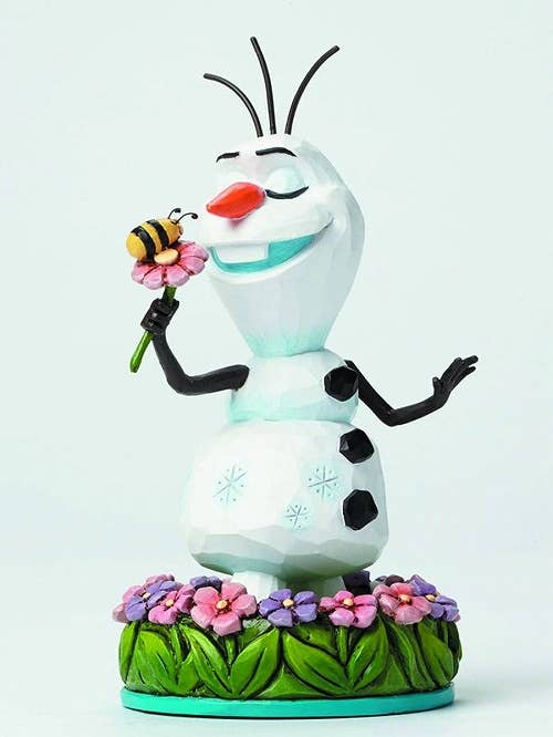 Disney Traditions Frozen Olaf With Flowers Statue | HLJ.com