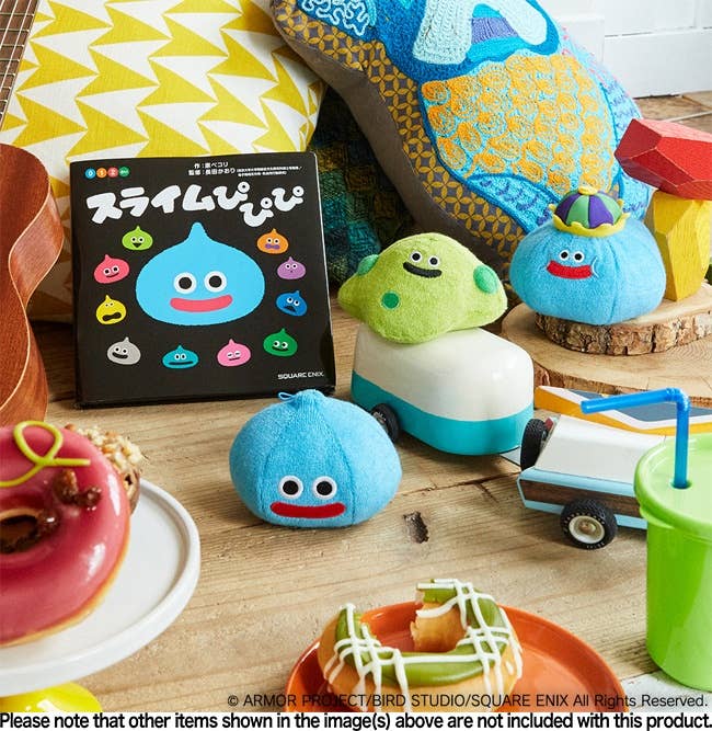 Dragon Quest: Dragon Quest Baby & Kids Slime Pipipi Sound Plush Bubble ...