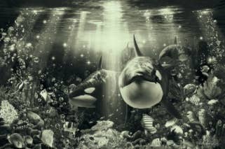 Jigsaw Puzzle: Lassen Orca Reef 1000pcs 50 x 75cm | HLJ.com