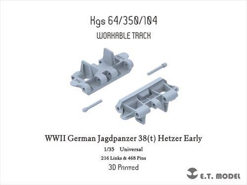 WWII Germany 38 (t) Movable Track for Tank Destroyer Hetzer Early Model ...