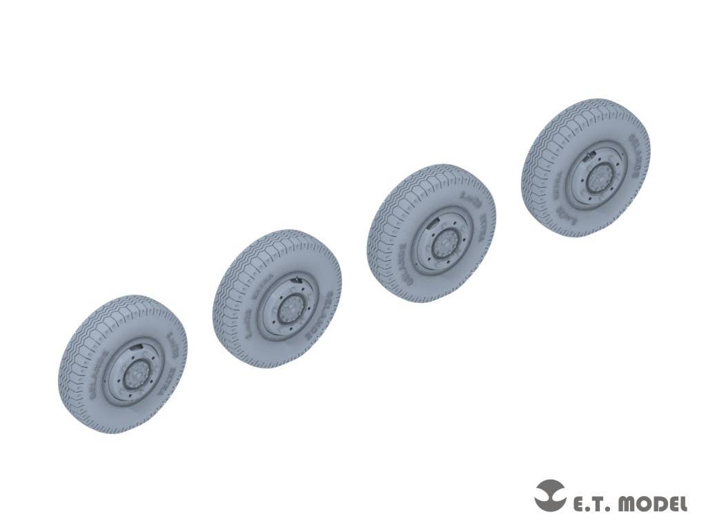 WW.II German Sd.Kfz.234 Small Diameter Weighted Wheels Type.3 (3D for ...