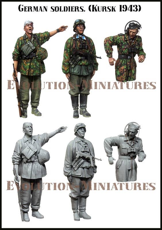 German Grenadier & Tank Commander Last Meeting Kursk 1943 (Set of 3 ...