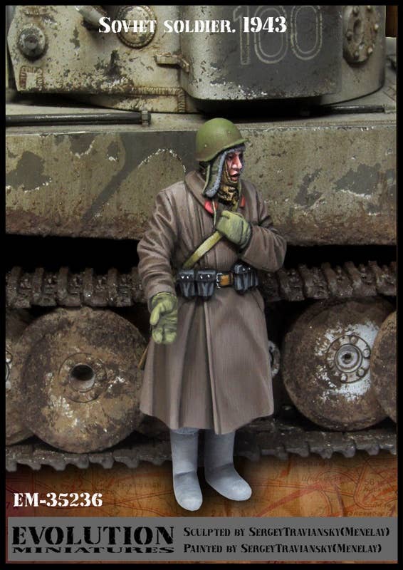 WWII Russian/ Soviet Red Army Soldier Explaining the Tiger Tank 1943 ...