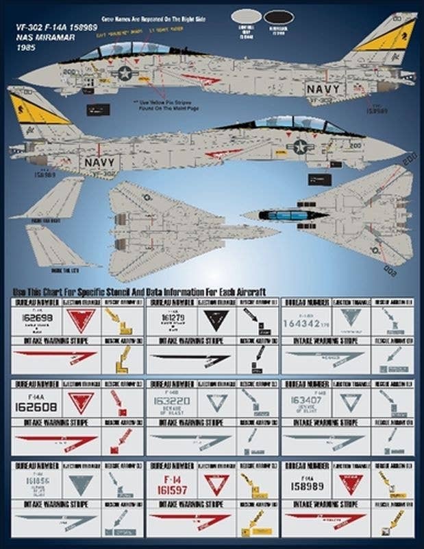 USN F-14 Tomcats Colors & Markings Part V | HLJ.com