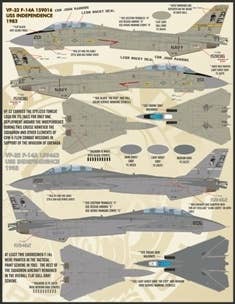 USN F-14 Tomcats Colors & Markings Part I | HLJ.com